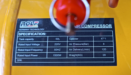 Компрессор kompressor Rolf 50L.