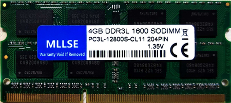 MLLSE 4 ГБ DDR3L 1600 МГц SODIMM 1,35v