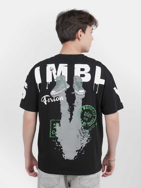Футболка с принтом Simblybs. Подойдёт для весны и лета.