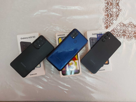 Samsung A33. M31. A14 birdaniga 3 tasi