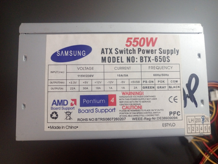Блок питания от Samsung на 550W