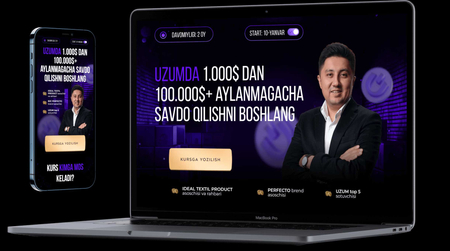Web Sayt  / Landing Page / Sayt vizitka/ / Tilda (3-kun ichida)