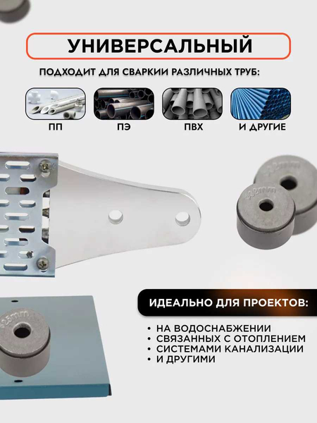 Утюг для пластиковых труб Biyoti BYT-PPR02