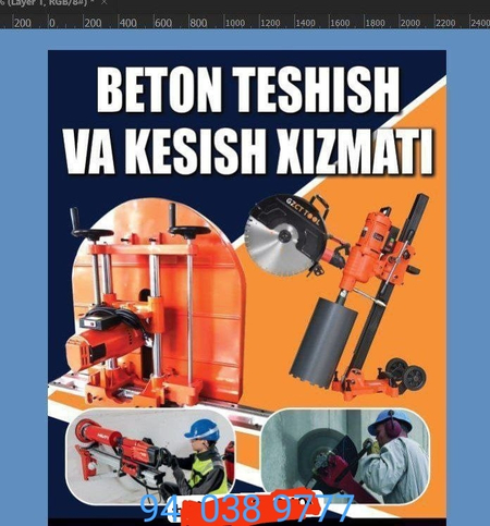 Almazney bur  teshik teshamiz Almazney burda Beton kesamz