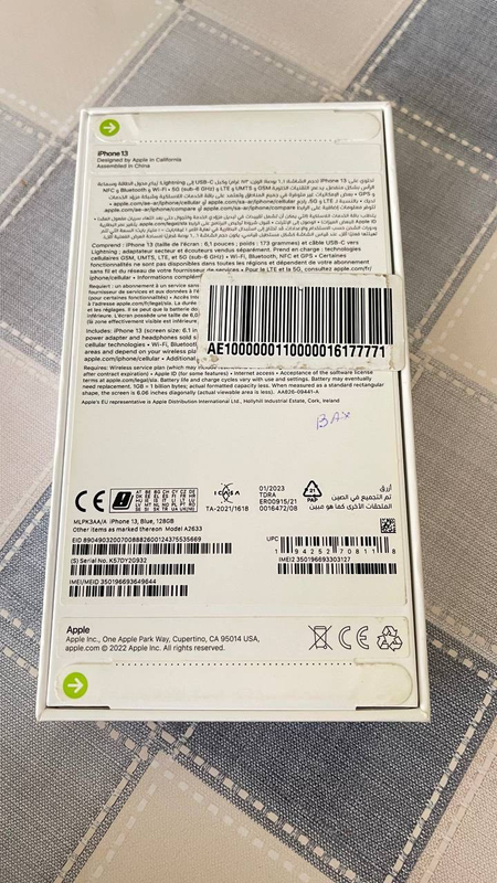 Iphone 13 blue 128 gb