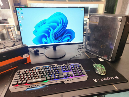24 dyum monitor RX 570 4 gb Videokarta Core i5 + 128 gb ssd  500 gb HD