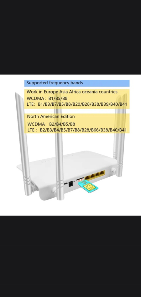 Wifi 4g LTE router