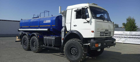 Автоцистерна для воды КАМАЗ 43118  6х6, объём 10 куб. м.