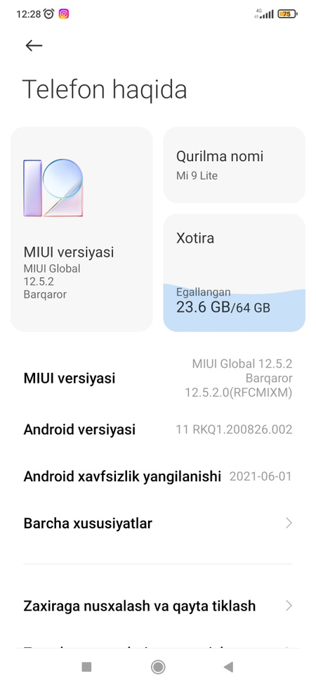 Xiaomi 9 Lite idial