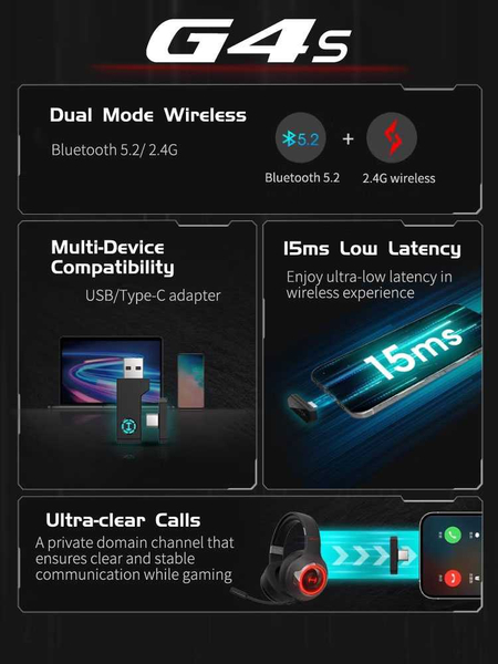 продам новый Edifier G4S/Bluetooth V5.2/2.4G/акум. 46 час /С ДОСТАВКОЙ
