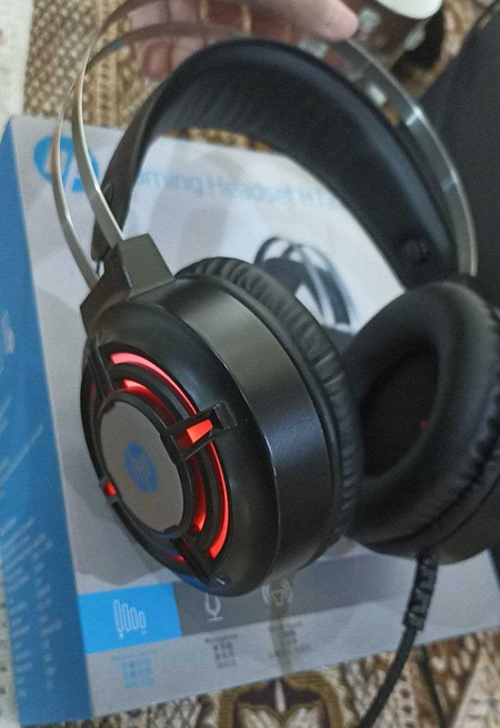 продам наушники с микрофоном hp h120 с подсветкой