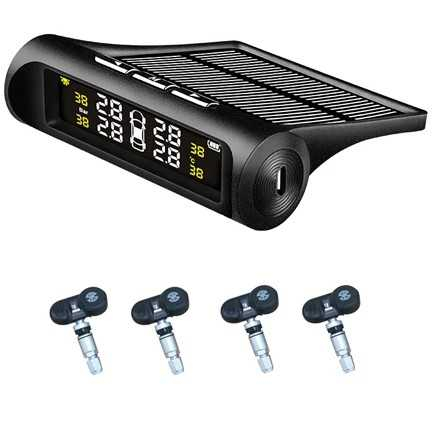 Система контроля давления в автомобильных шинах Solar Power USB TPMS