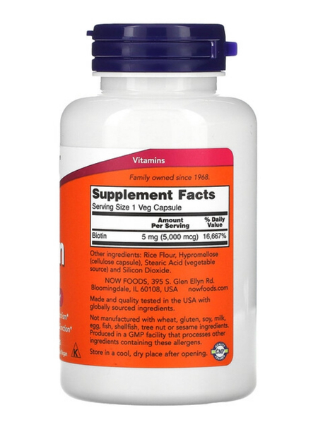 Biotin soch uchun vitamin Биотин
