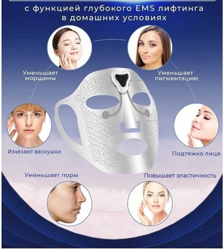 Микротоковый массажер для лица -это процедурная маска с EMS-лифтингом.