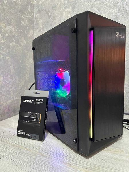 Игровой кейс - Core i3 10100 / Lexar nvme 512gb/ Gpu 6gb