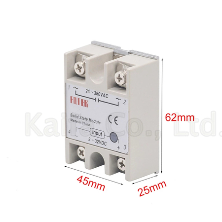 Реле твёрдотельное.SSR-10DA. DC-AC