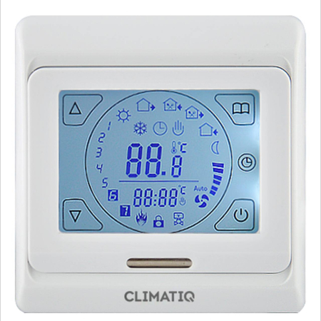 Терморегулятор с ЖК-дисплеем и сенсорными кнопками CLIMATIQ ST