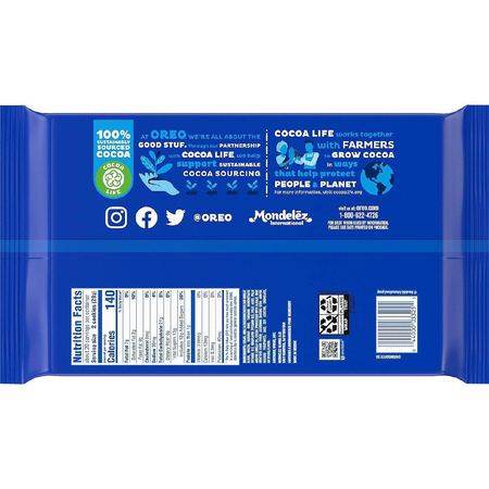 Шоколадное сэндвич-печенье OREO Double Stuf, семейный размер 530 gr.
