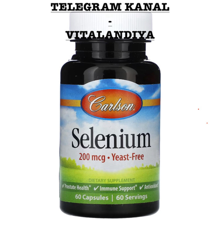 Carlson Selenium 200mcg 60 capsules / Карлсон селен 200мкг 60 карсул
