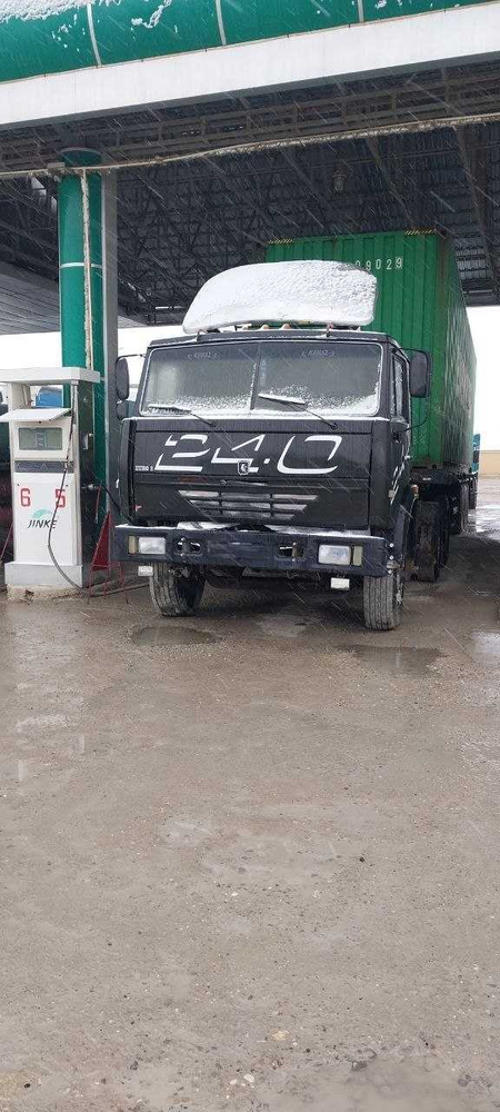 КамАЗ 5410 +фура прицеп (контейнеровоз)