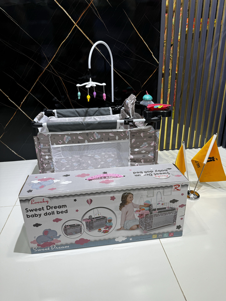 Кукольная кроватка Sweet Dreams с драпировкой.Castle Toys uz