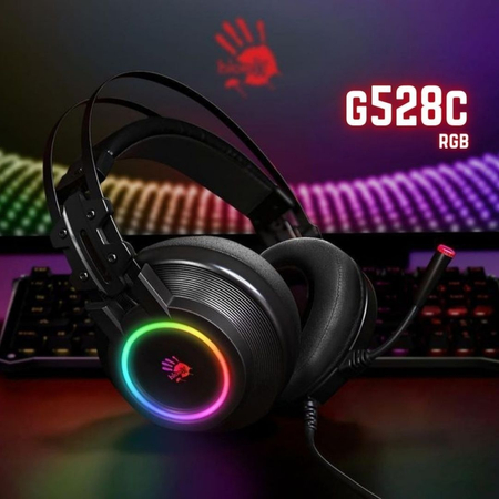 Топ! RGB/7.1 Игровые Наушники A4tech Bloody G528C  (50мм динамики)