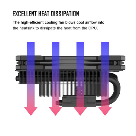 ID-COOLING IS-55 Black Desktop CPU Cooler (Новый)