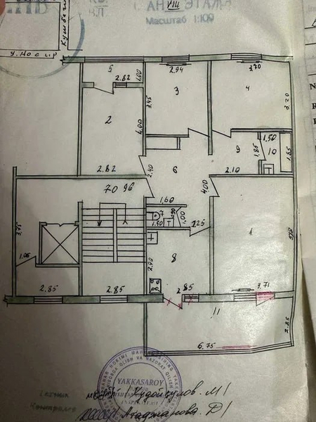 Кв/ра 4-комнатная на Массив Башлик. 96м2.