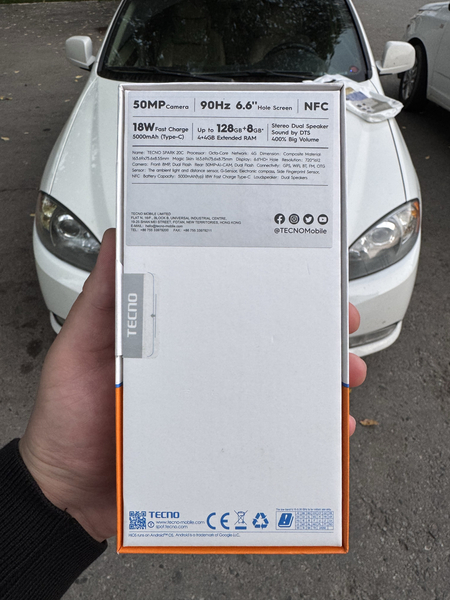 Продается TECNO 20 S 128GB 8GB RAM