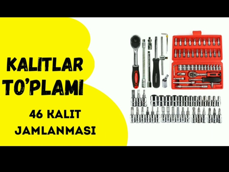 46 qismli asboblar to'plami