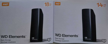 Жесткий диск 18TB, WD Elements