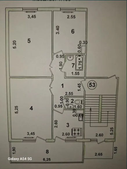 Чиланзар2кв   3/1/4    2*6м²     73м²