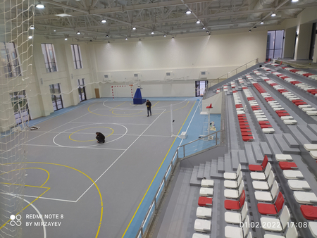 Sport zal uchun linoleum relin