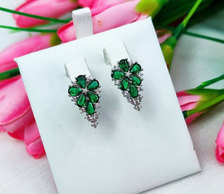 Серьги , серёжки серебро есть проба 925