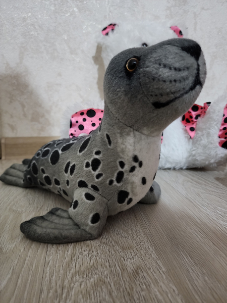 Игрушки мягкие мишка, пингвин, тюлень