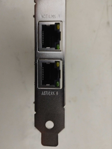 Сетевая карта Gigabit Ethernet, 2 RJ-45, 2*10/100/1000Base-T