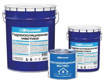 Мастика битумная гидроизоляционная 21.5L BITUMAST