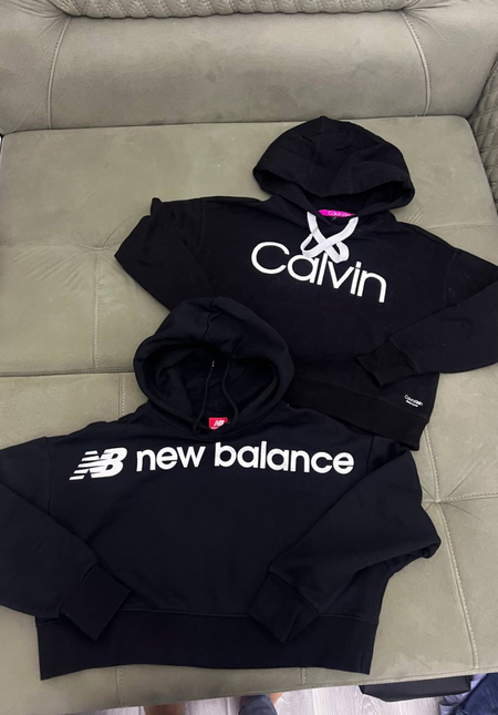 Кроп худи Calvin Klein и New Balance