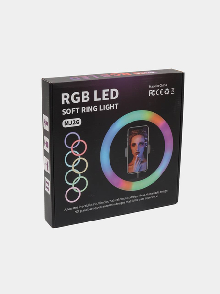 Кольцевая лампа ргб с штативом Lampa kalsevoy Rgb shtativ