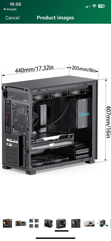 корпус/кейс для пк Jonsbo d41 mesh black