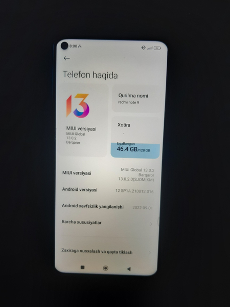 redmi not 9, 4/128