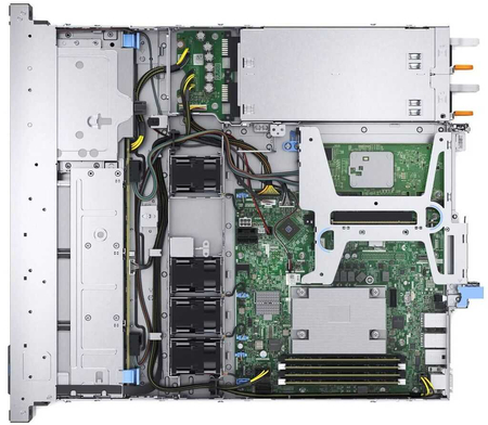 Б/У Сервер R340, дисковая полка на 4 диска 3.5 дюйма.