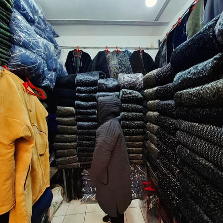 Chopon kapishonli kalta paxtali