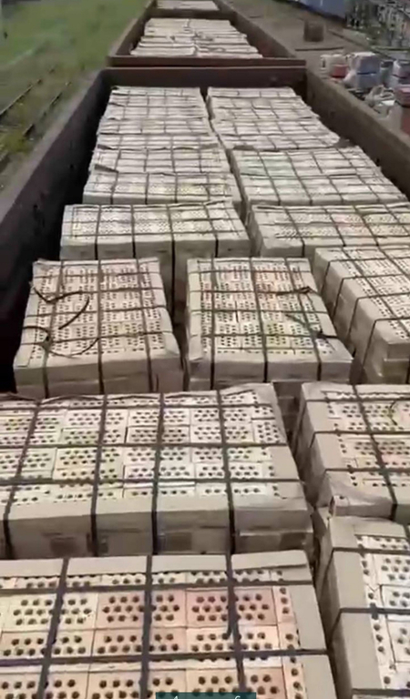 Кирпич пустотелый марки М150, возможно на экспорт Казахстан.
