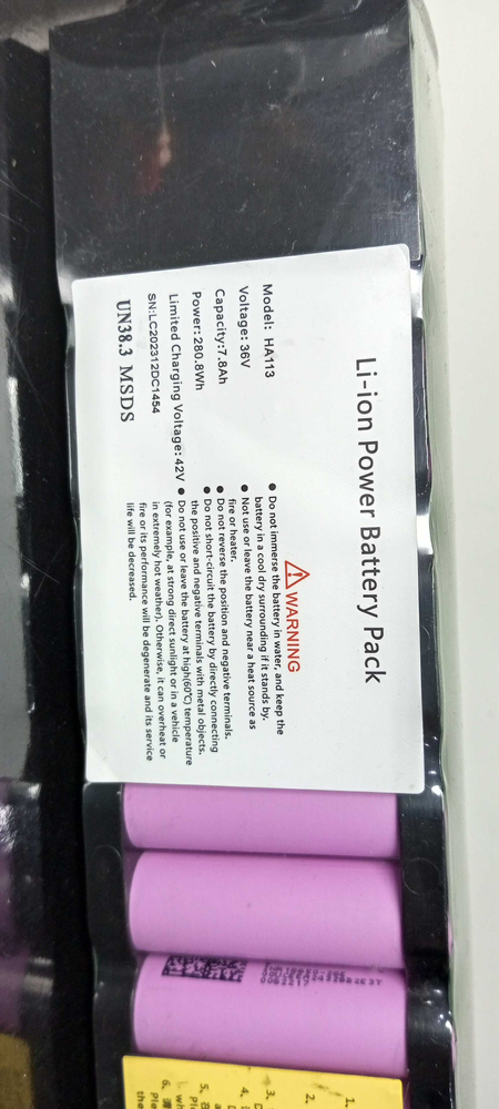 Аккумулятор Xiaomi m365 7.8Ан 36в