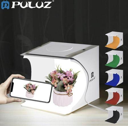 PULUZ. Портативный фотобокс для предметной сьёмки, 20 см * 20 см
