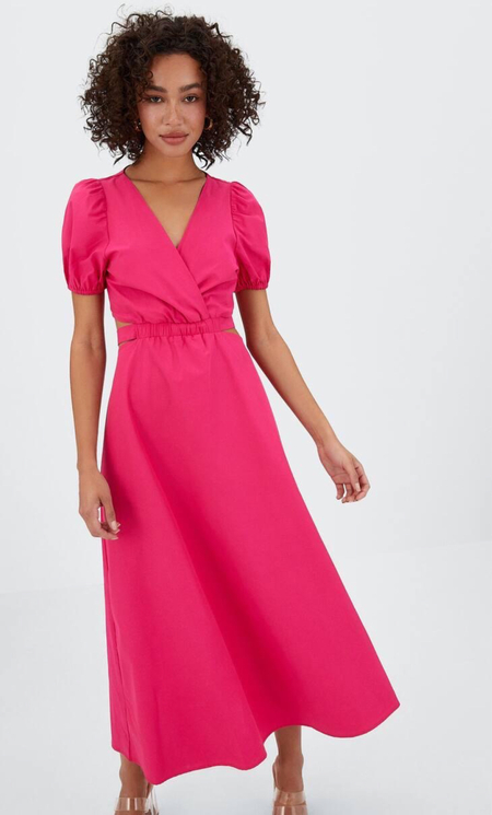 Розовое платье Stradivarius, L