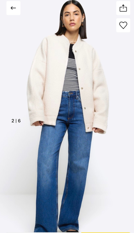 Бомбер женский oversized , бренд river island, сост.новое