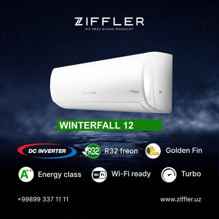Кондиционер ZIFFLER 12 Inverter Доставка бесплатно