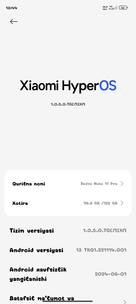 Redmi Note 11 6+2/128